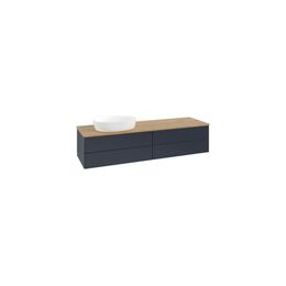 Villeroy & Boch V&B Waschtischunterschrank ohne Frontstruktur -Beleuchtung Antao 160x50cm, WBP hon. Oa, md bl. m Lac ; Villeroy & Boch (L26011HG)