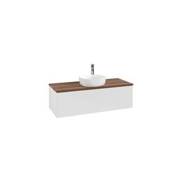 Villeroy & Boch V&B Waschtischunterschrank ohne Frontstruktur, mit Beleuchtung Antao 120x36x50cm, HL, WBP w. wal, glo wh. Lac ; Villeroy & Boch (L32052GF)