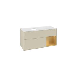 Villeroy & Boch V&B Waschtischunterschrank Finion 120cm, Pl w m, Rg gol m Lac, si Gr m Lac ; Villeroy & Boch (FA51HFHJ)