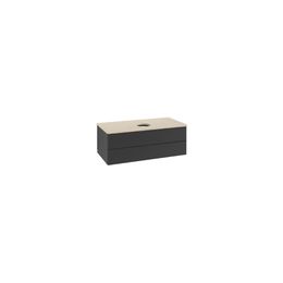 Villeroy & Boch V&B Waschtischunterschrank mit Frontstruktur Antao 100x36x50cm, WBP-farbe botti., bla m Lac ; Villeroy & Boch (K20113PD)