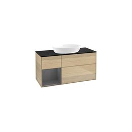 Villeroy & Boch V&B Waschtischunterschrank Wandbeleuchtung Finion 120cm, Pl b m, Rg Anthrac. m Lac, Oa ven ; Villeroy & Boch (GA62GKPC)