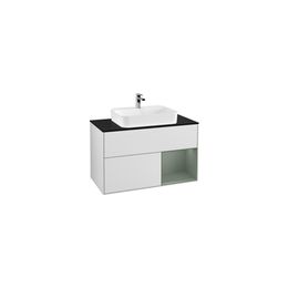 Villeroy & Boch V&B Waschtischunterschrank Wandbeleuchtung Finion 100, Pl b m, Rg re Oli. m Lac, wh. m Lac ; Villeroy & Boch (G372GMMT)