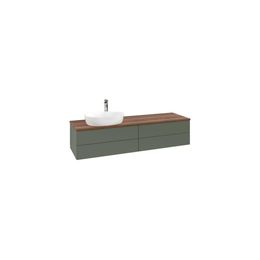 Villeroy & Boch V&B Waschtischunterschrank ohne Frontstruktur Antao 160x50cm, HL, WBP w. wal, lea gre. m Lac ; Villeroy & Boch (K26052HL)