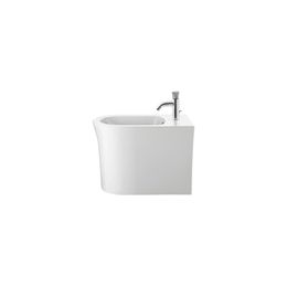 Duravit Stand-Bidet White Tulip 37x58cm, m HL, &Uuml;L, Hahnlochbank, wei&szlig; (2293100000)