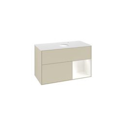 Villeroy & Boch V&B Waschtischunterschrank Finion 100, Pl w m, Reg wh. m Lac, si Gr m Lac ; Villeroy & Boch (F901MTHJ)