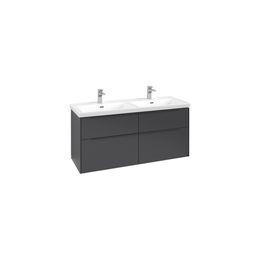 Villeroy & Boch V&B Waschtischunterschrank Subway 3.0 127,2x56,6x47,8cm, m LE/Gr mon., graph. ; Villeroy & Boch (C568L2VR)