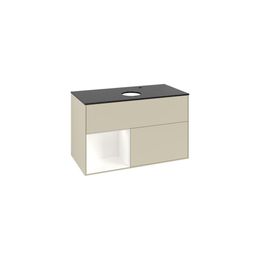 Villeroy & Boch V&B Waschtischunterschrank Finion 100, Pl b m, Reg wh. m Lac, si Gr m Lac ; Villeroy & Boch (F892MTHJ)