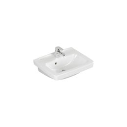 Villeroy & Boch V&B Handwaschbecken Newo 45x37cm, we, eck., 1 Hahnl., m &Uuml;berlauf ; Villeroy & Boch (43924501)