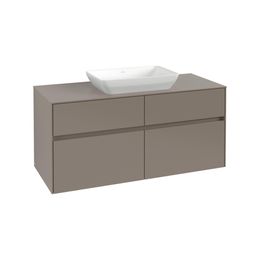Villeroy & Boch V&B Waschtischunterschrank Collaro 120x54,8x50cm, Waschtisch mittig, taupe ; Villeroy & Boch (C11200VM)