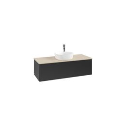 Villeroy & Boch V&B Waschtischunterschrank ohne Frontstruktur, mit Beleuchtung Antao 120x36x50cm, HL, WBP botti., bla m Lac ; Villeroy & Boch (L32053PD)