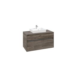 Villeroy & Boch V&B Waschtischunterschrank Collaro 100x54,8x50cm, WT mittig, stone oak ; Villeroy & Boch (C01600RK)