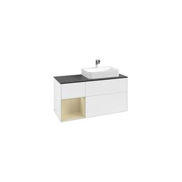 Villeroy & Boch V&B Waschtischunterschrank Finion 120cm, Pl b m, Rg l si G m La, wh. m Lac ; Villeroy & Boch (F392HJMT)