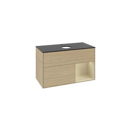 Villeroy & Boch V&B Waschtischunterschrank Finion 100, Pl bla m, Reg si Gr m Lac, Oa ven ; Villeroy & Boch (F782HJPC)