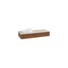 Villeroy & Boch V&B Waschtischunterschrank mit Frontstruktur Antao 120x19x50cm, WBP-farbe botti., w. walnut ; Villeroy & Boch (K11113HM)