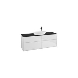 Villeroy & Boch V&B Waschtischunterschrank Wandbeleuchtung Finion 160x60cm, Abd.-Pl. bla m, wh. m lacquer ; Villeroy & Boch (G97200MT)