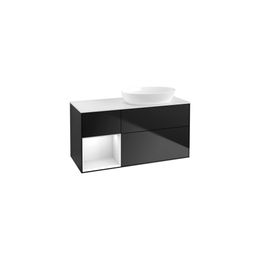 Villeroy & Boch V&B Waschtischunterschrank Wandbeleuchtung Finion 120cm, Pl w m, Rg glo wh. Lac, bla m Lac ; Villeroy & Boch (GA41GFPD)