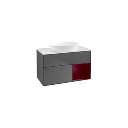 Villeroy & Boch V&B Waschtischunterschrank Wandbeleuchtung Finion 100, Pl wh. m, Reg Peo m Lac, Anthrac. m ; Villeroy & Boch (GA21HBGK)