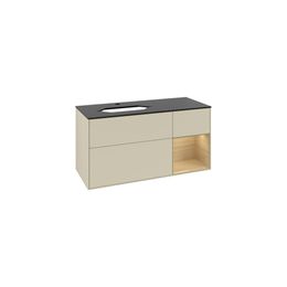 Villeroy & Boch V&B Waschtischunterschrank Finion 120cm, Pl b m, Rg re Oa ven, si Gr m Lac ; Villeroy & Boch (F282PCHJ)