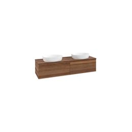 Villeroy & Boch V&B Waschtischunterschrank ohne Frontstruktur, mit Beleuchtung Antao 160x50cm, WBP-farbe w. wal, warm walnut ; Villeroy & Boch (L39012HM)