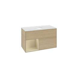 Villeroy & Boch V&B Waschtischunterschrank Finion 100, Pl wh. m, Reg si Gr m Lac, Oa ven ; Villeroy & Boch (F891HJPC)