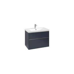 Villeroy & Boch V&B Waschtischunterschrank Subway 3.0 77,2x57,6x47,8cm, m LE/Gr AL gl, Mar bl. ; Villeroy & Boch (C574L0VQ)