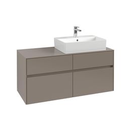 Villeroy & Boch V&B Waschtischunterschrank Collaro 120x54,8x50cm, Waschtisch rechts, taupe ; Villeroy & Boch (C13000VM)
