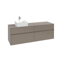 Villeroy & Boch V&B Waschtischunterschrank Collaro 160x54,8x50cm, Waschtisch links, taupe ; Villeroy & Boch (C05000VM)