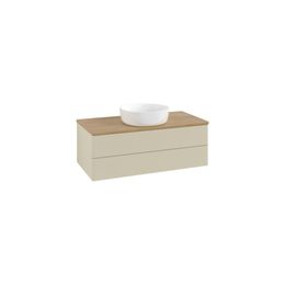 Villeroy & Boch V&B Waschtischunterschrank mit Frontstruktur -Beleuchtung Antao 100x36x50cm, WBP hon. Oa, si Gr m Lac ; Villeroy & Boch (L20111HJ)