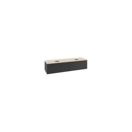 Villeroy & Boch V&B Waschtischunterschrank mit Frontstruktur Antao 160x50cm, HL, WBP botti., bla m Lac ; Villeroy & Boch (K39153PD)