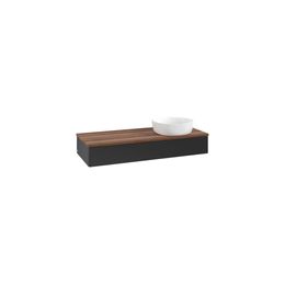 Villeroy & Boch V&B Waschtischunterschrank ohne Frontstruktur Antao 120x19x50cm, WBP-farbe w. wal, bla m Lac ; Villeroy & Boch (K12012PD)