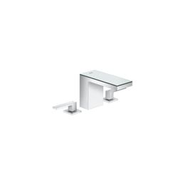 Hansgrohe 3-Loch-Waschtischarmatur 110 Axor MyEdition A 150mm, m Pus-Op-Abl, m Pl, cr/Sp.-Glas (47070000)