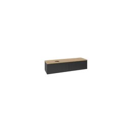 Villeroy & Boch V&B Waschtischunterschrank ohne Frontstruktur Antao 160x50cm, WBP-farbe hon. Oa, bla m Lac ; Villeroy & Boch (K37011PD)