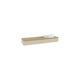 Villeroy & Boch V&B Waschtischunterschrank mit Frontstruktur -Beleuchtung Antao 160x50cm, WBP-farbe hon. Oa, si Gr m Lac ; Villeroy & Boch (L16111HJ)
