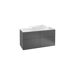 Villeroy & Boch V&B Waschtischunterschrank Wandbeleuchtung Finion 120x60,3cm, Abd.-Pl. wh. m, si Gr m Lac ; Villeroy & Boch (G79100HJ)