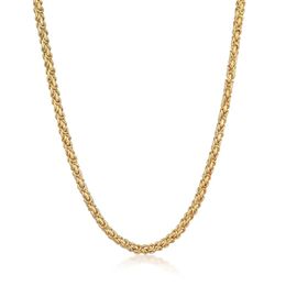 Kuzzoi Halsketten - Halskette Massive Männer Königskette Oxidiert 925 - Gr. unisize - in Gold - für Damen