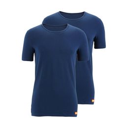 Bruno Banani Unterhemd / Shirt Kurzarm WARM UP in Marine | Gr.: L