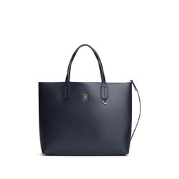 Tommy Hilfiger Satchel »TH ICON SATCHEL«, Damen Umhängetasche, Tragetasche mit Innentasche dunkelblau