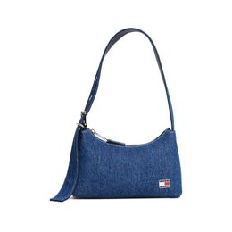 Tommy Jeans Schultertasche »TJW COOL DENIM SHOULDER BAG«, Damen Minibag, Umhängetasche mit Ziernähten jeansblau