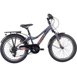 S'COOL S&rsquo;COOL Kinderfahrrad &raquo;S'COOL troX&laquo; 6 Gang Shimano Kettenschaltung Dunkelgrau/orange