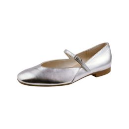 Paul Green Riemchenballerina »Ballerinas Leder« Metallic Silver 43 43 Verschluss: Schließe