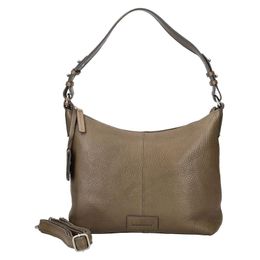 Burkely Henkeltasche »Taschen Glattleder« Taupe