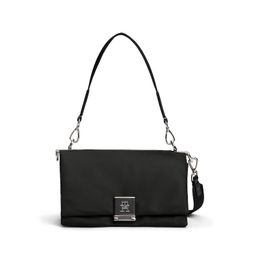 Tommy Hilfiger Umhängetasche »TH HER MED CROSSOVER NYLON SV«, Damen Tragetasche, Abendtasche, Clutch mit edlem TH-Steckverschluss schwarz