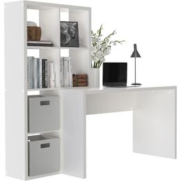 Inosign Regal-Schreibtisch »Triest, Computertisch mit Raumtrenner, Breite 156 cm«, Regalelement flexibel montierbar, 6 Fächer, Tischbreite 120 cm...