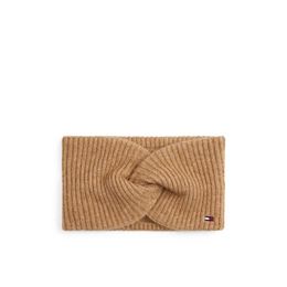 Tommy Hilfiger Stirnband »TH FLAG FLUFFY« flauschig mit Wolle, ca. 20x11 cm, Rippstrick Safari Canvas