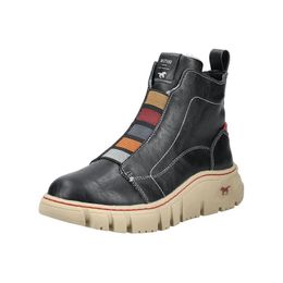 Mustang Shoes Stiefelette »Stiefelette Lederimitat« Schwarz 41 41 Verschluss: Reißverschluss