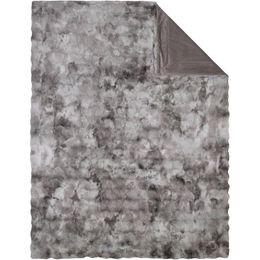 Bugatti Wohndecke &raquo;Bubble Felldecke &laquo; in luxuri&ouml;ser Felloptik grau Obermaterial: 100% Polyester B/L: 150 cm x 200 cm