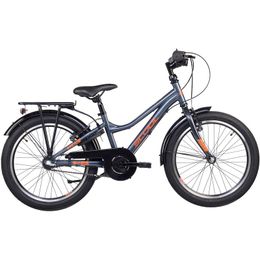 S'COOL S&rsquo;COOL Kinderfahrrad &raquo;S'COOL troX&laquo; 3 Gang Shimano Nabenschaltung Dunkelgrau/orange