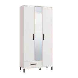 Home Affaire Garderobenschrank »Orkney Kleiderschrank, Stauraumschrank, Flurschrank, Höhe 193 cm« Spiegeltür, Breite 93 cm, ausziehbare...