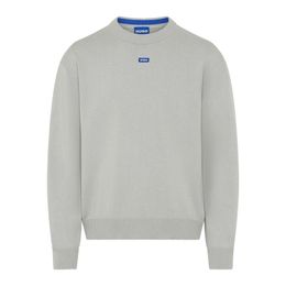 HUGO BLUE Rundhalspullover »San Casey« relaxed fit Open Grey091 L L Pullover von Hugo Blue Menswear