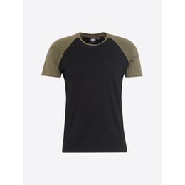 Urban Classics T-Shirt Herren Gr&ouml;&szlig;e XL oliv / schwarz